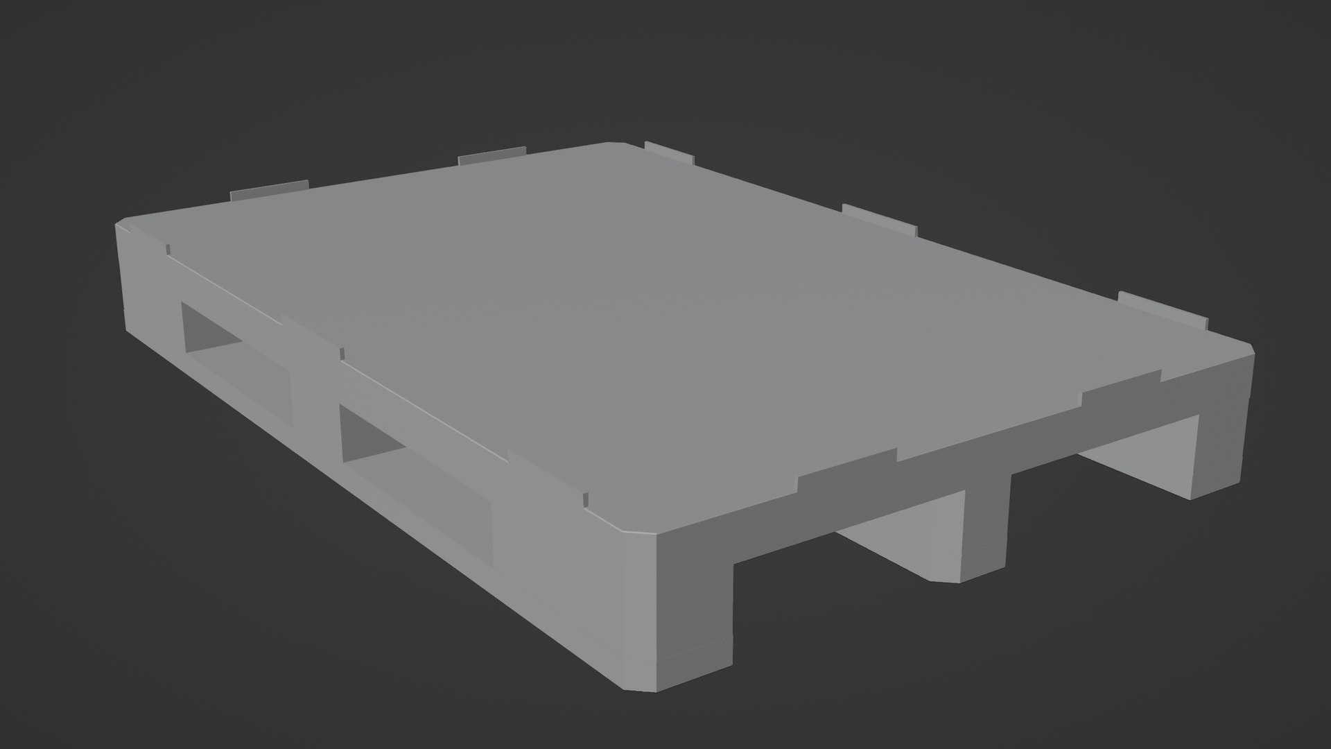 3D Plastic EUR-size Pallet - TurboSquid 2140205