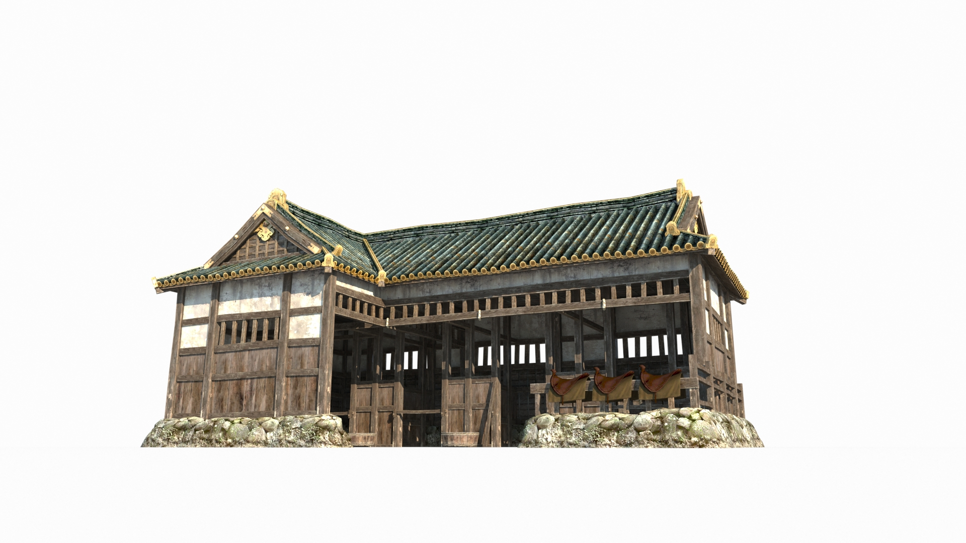 Asian ancient stables model - TurboSquid 2040241