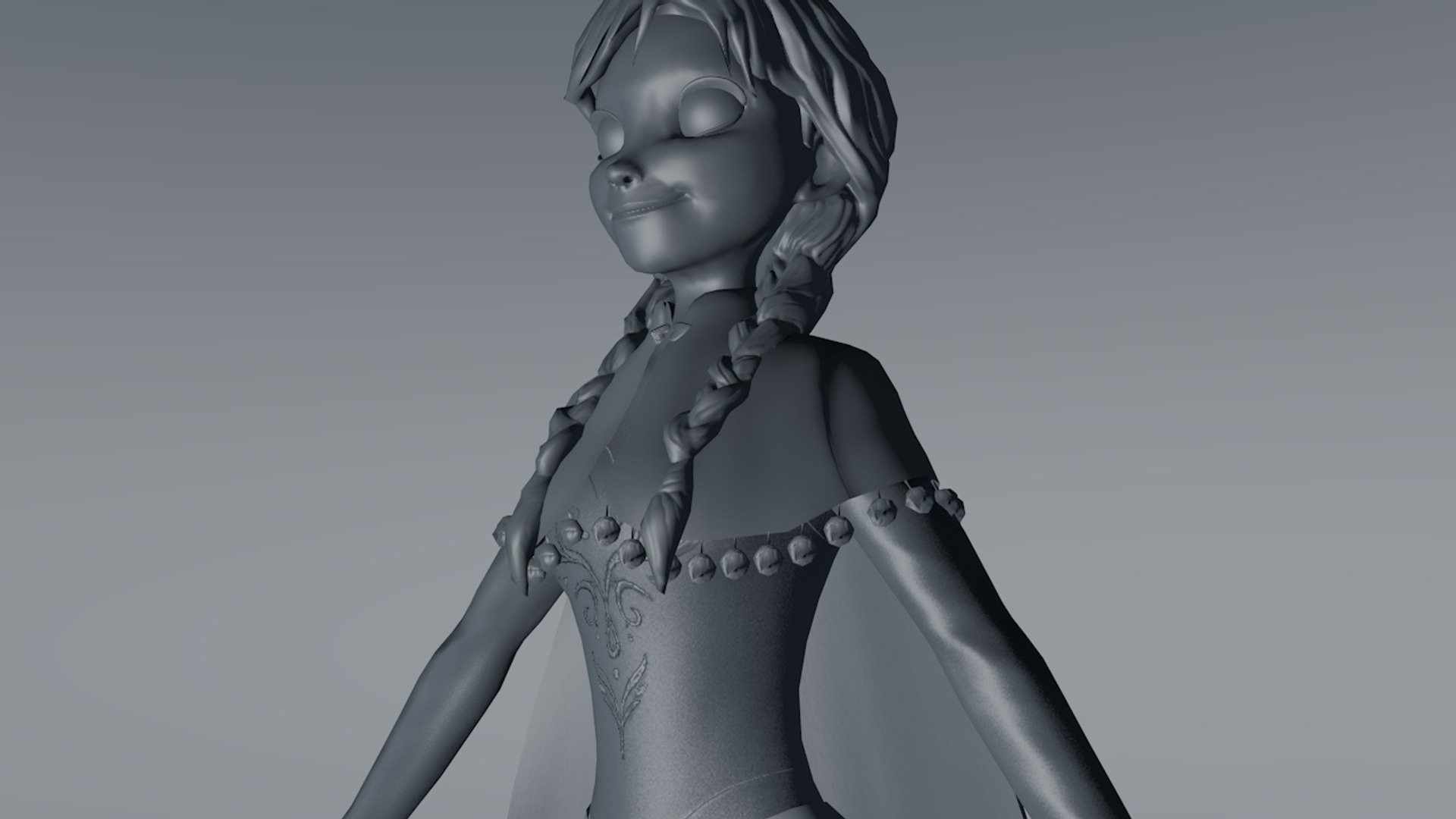 Anna Frozen 3D Model - TurboSquid 1314474