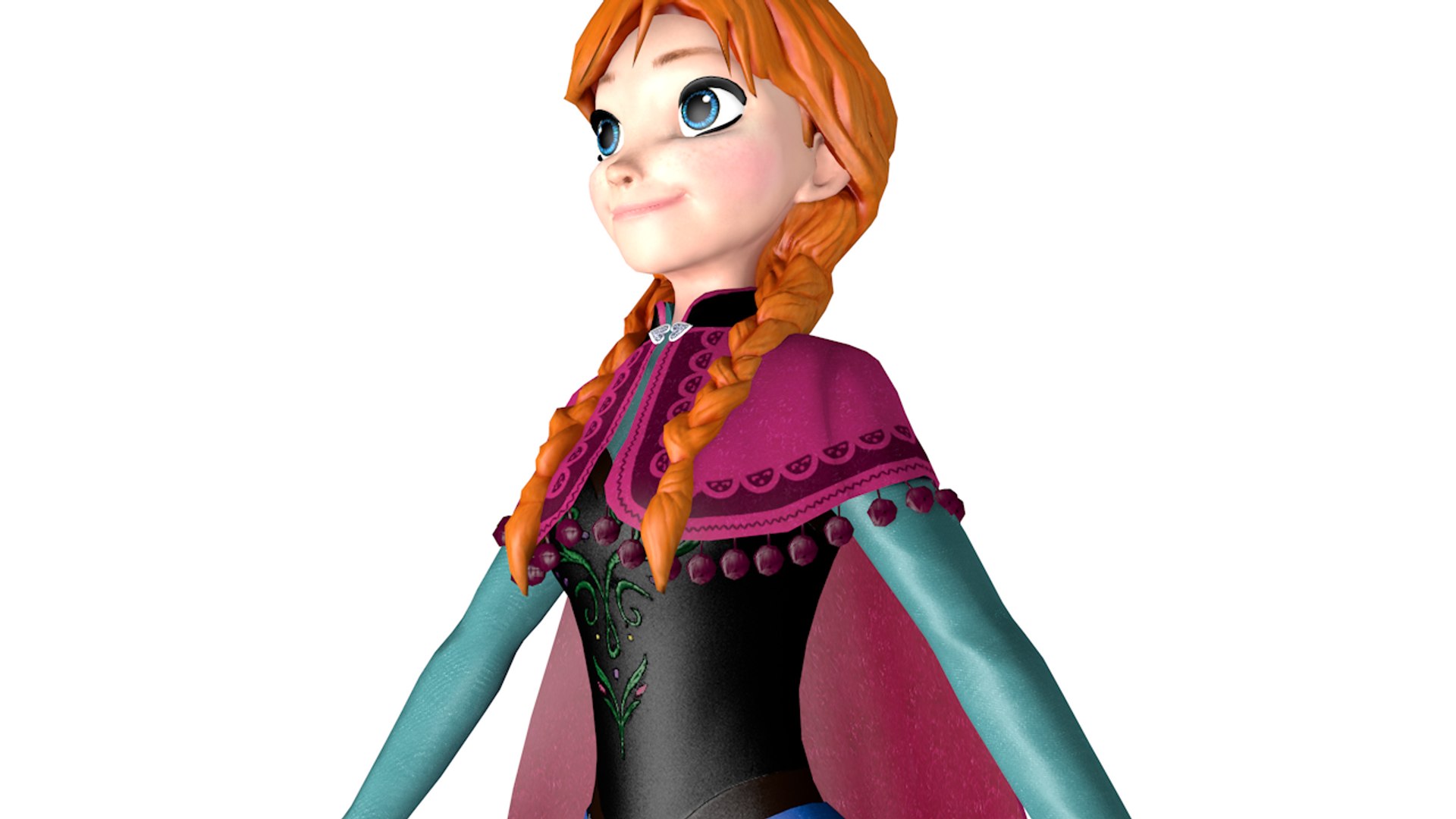 Anna Frozen 3D Model - TurboSquid 1314474