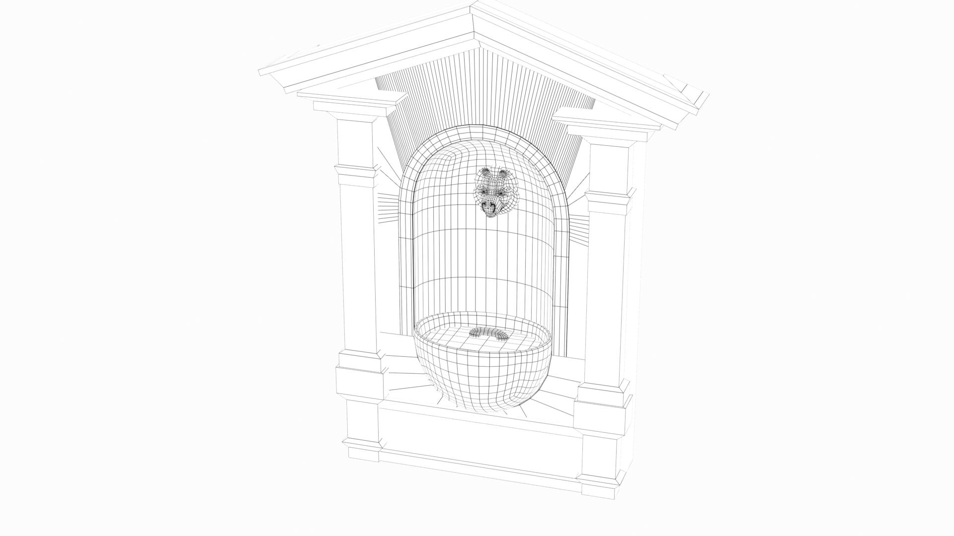 3D Roman Fountain model - TurboSquid 1813572