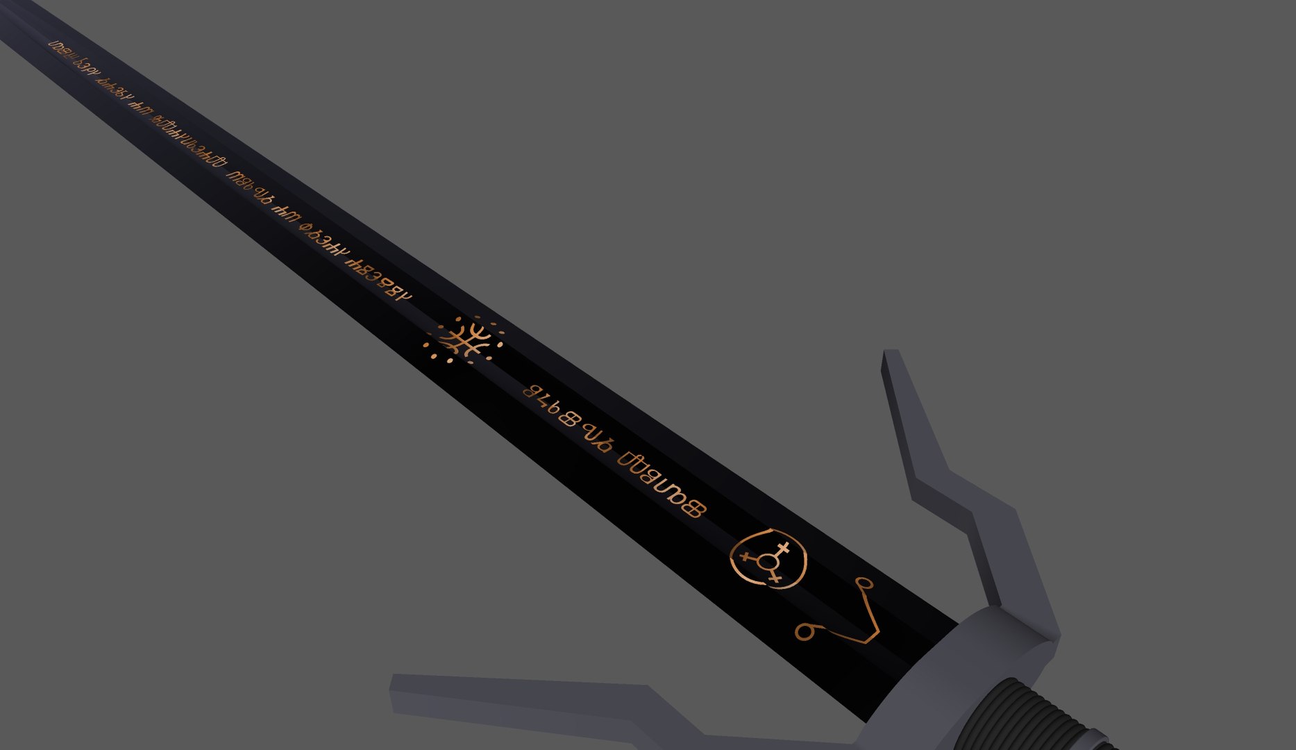 3D The Witcher Silver Sword Black Edition - TurboSquid 1726297