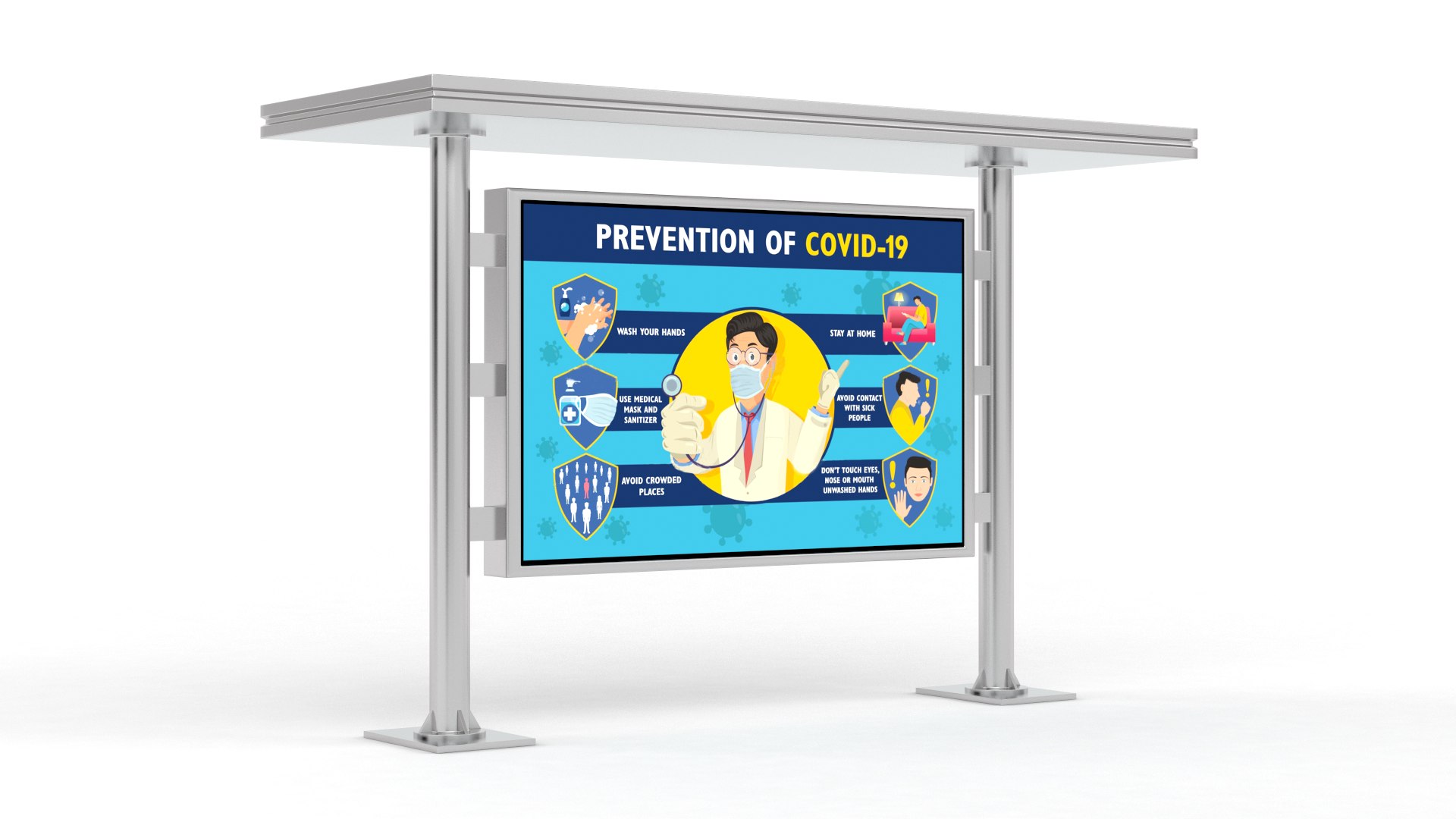 3D Outdoor Display Advertising - TurboSquid 1677754