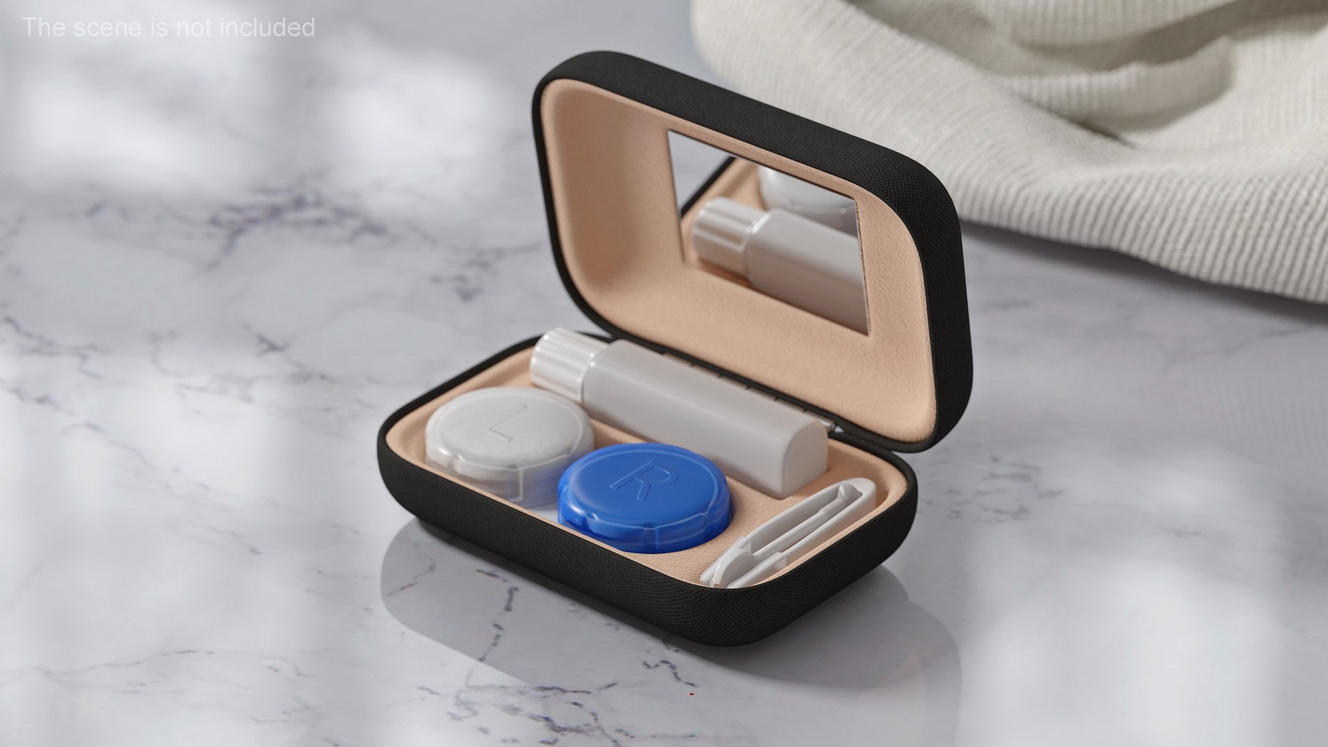 3D Travel Contact Lens Case Black - TurboSquid 2000249