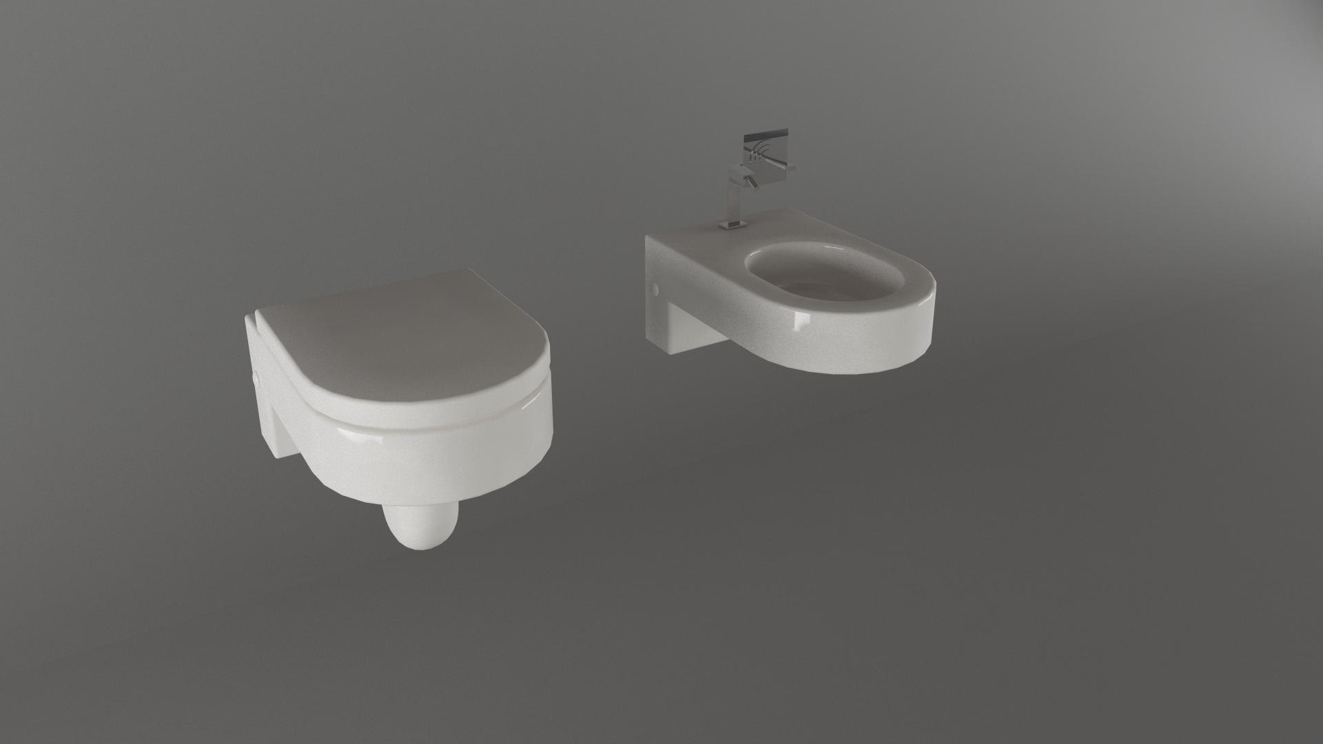3d Model Toilet Bidet