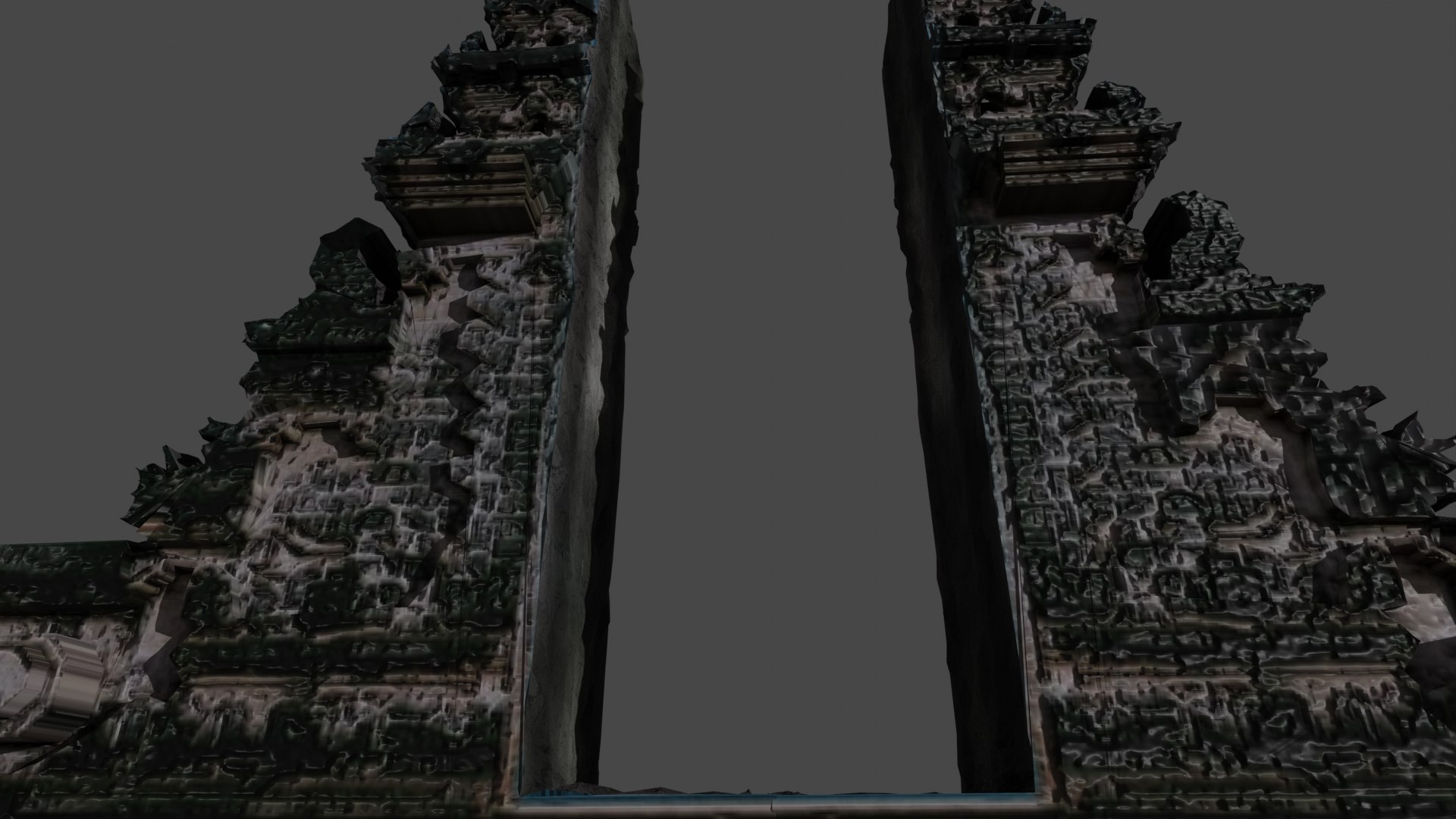 Bali Temple Gate Lowpoly 3D Model - TurboSquid 2044115
