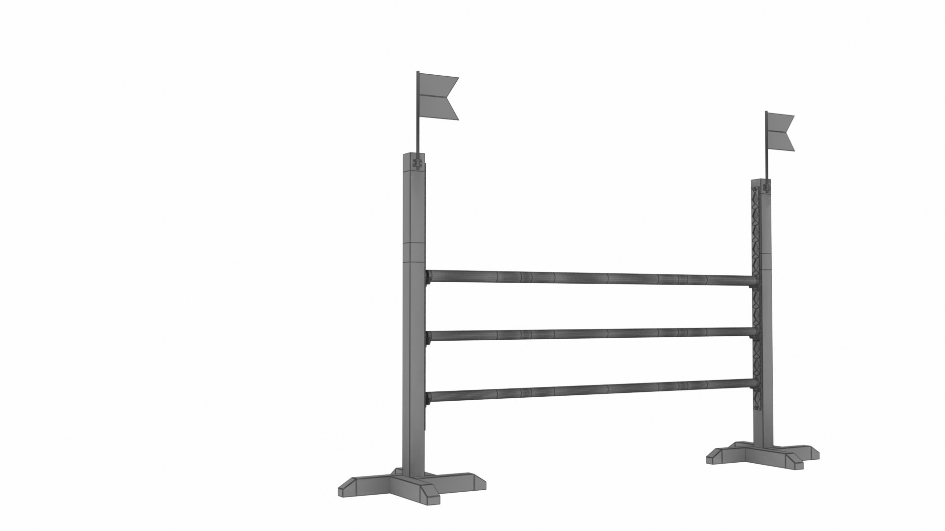 Horse Riding Arena Jumping Stand 2 Model - TurboSquid 2145931
