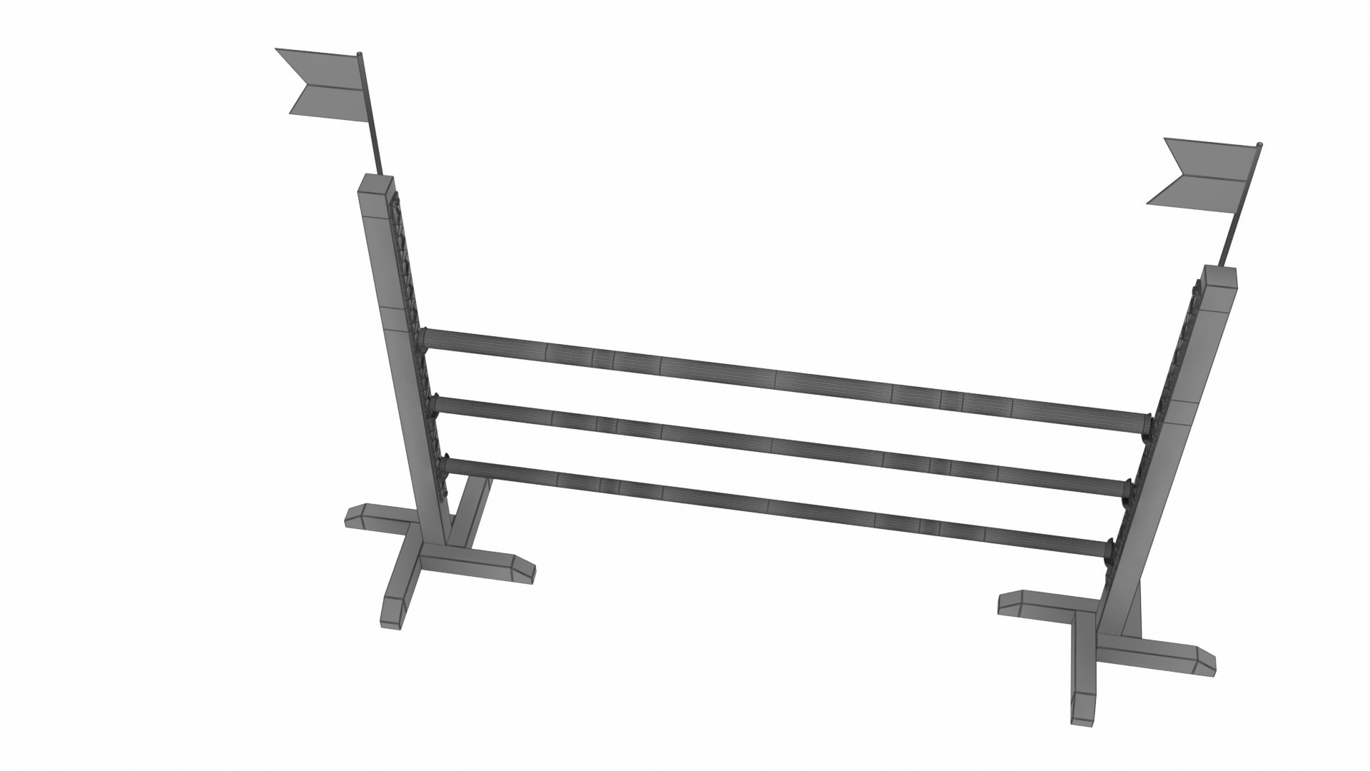 Horse Riding Arena Jumping Stand 2 Model - TurboSquid 2145931