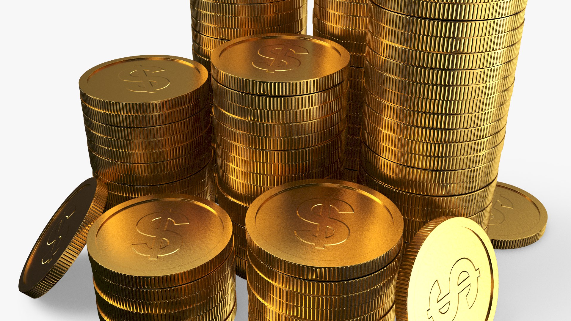 3D Model Gold Coins - TurboSquid 1483369
