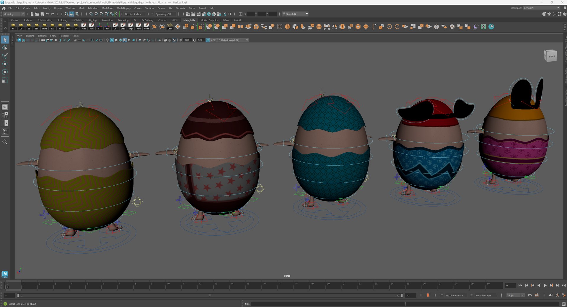 Eggs With Legs - Rigged MAYA 3D - TurboSquid 2392389