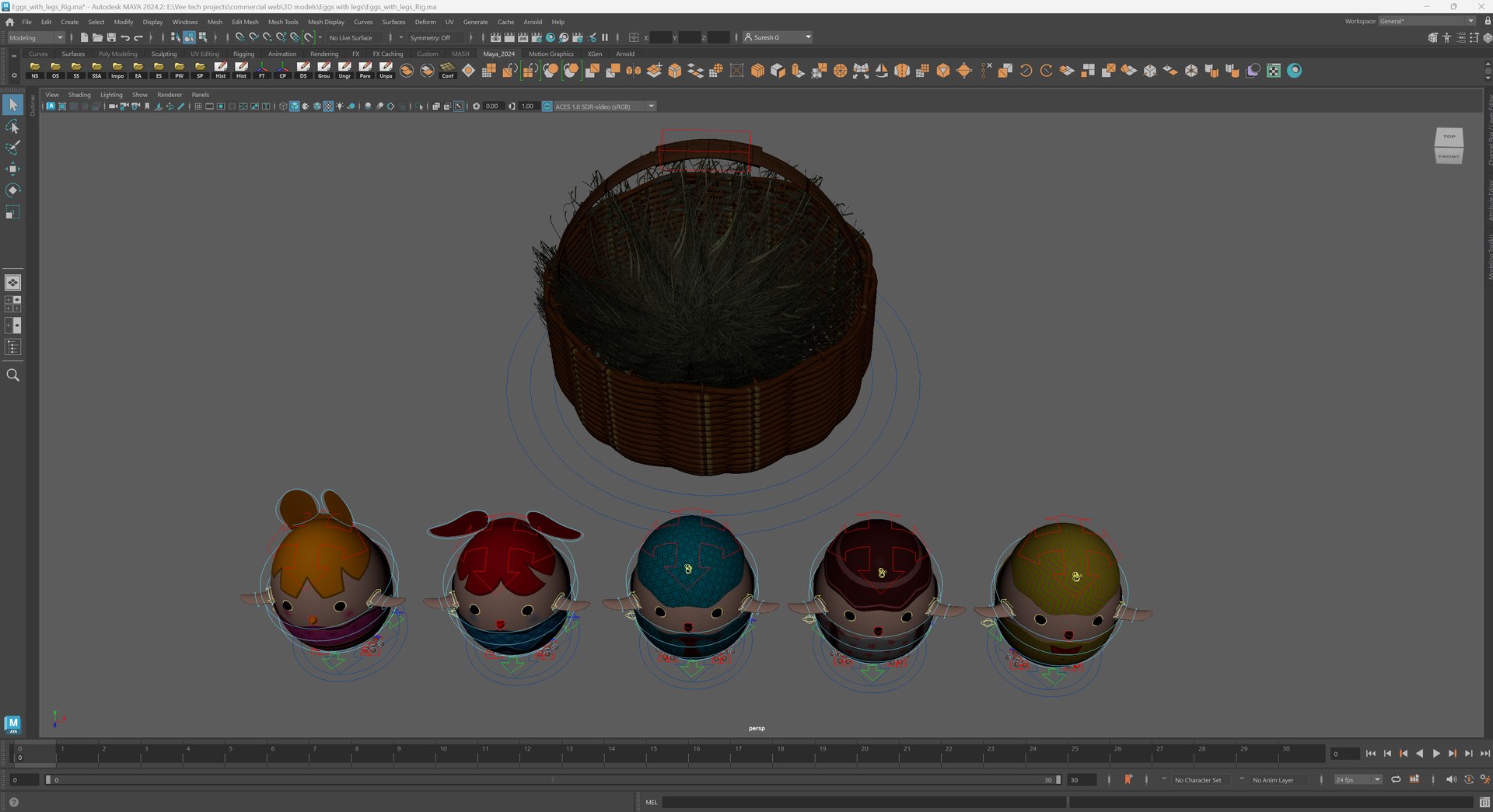 Eggs With Legs - Rigged MAYA 3D - TurboSquid 2392389