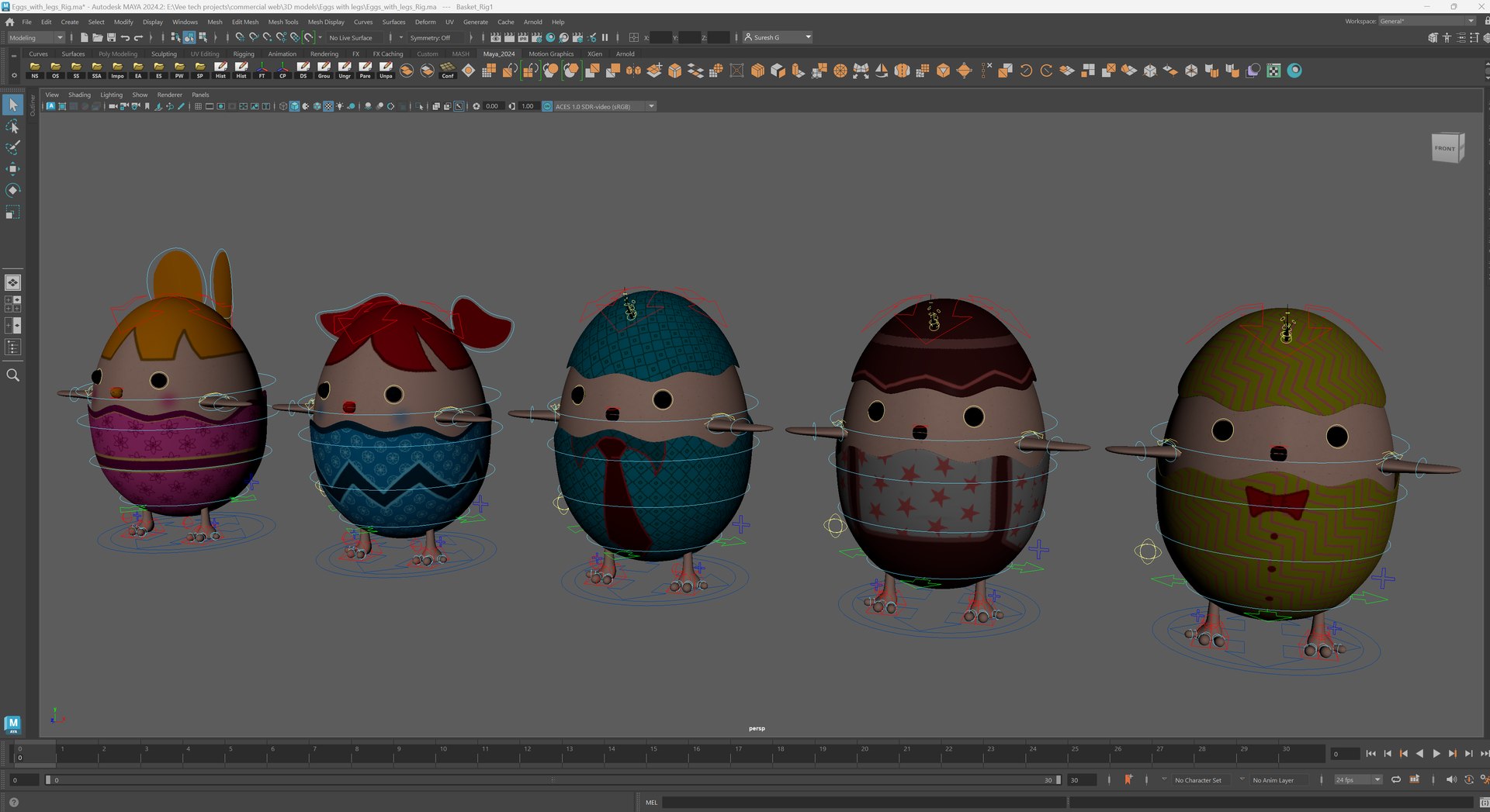 Eggs With Legs - Rigged MAYA 3D - TurboSquid 2392389