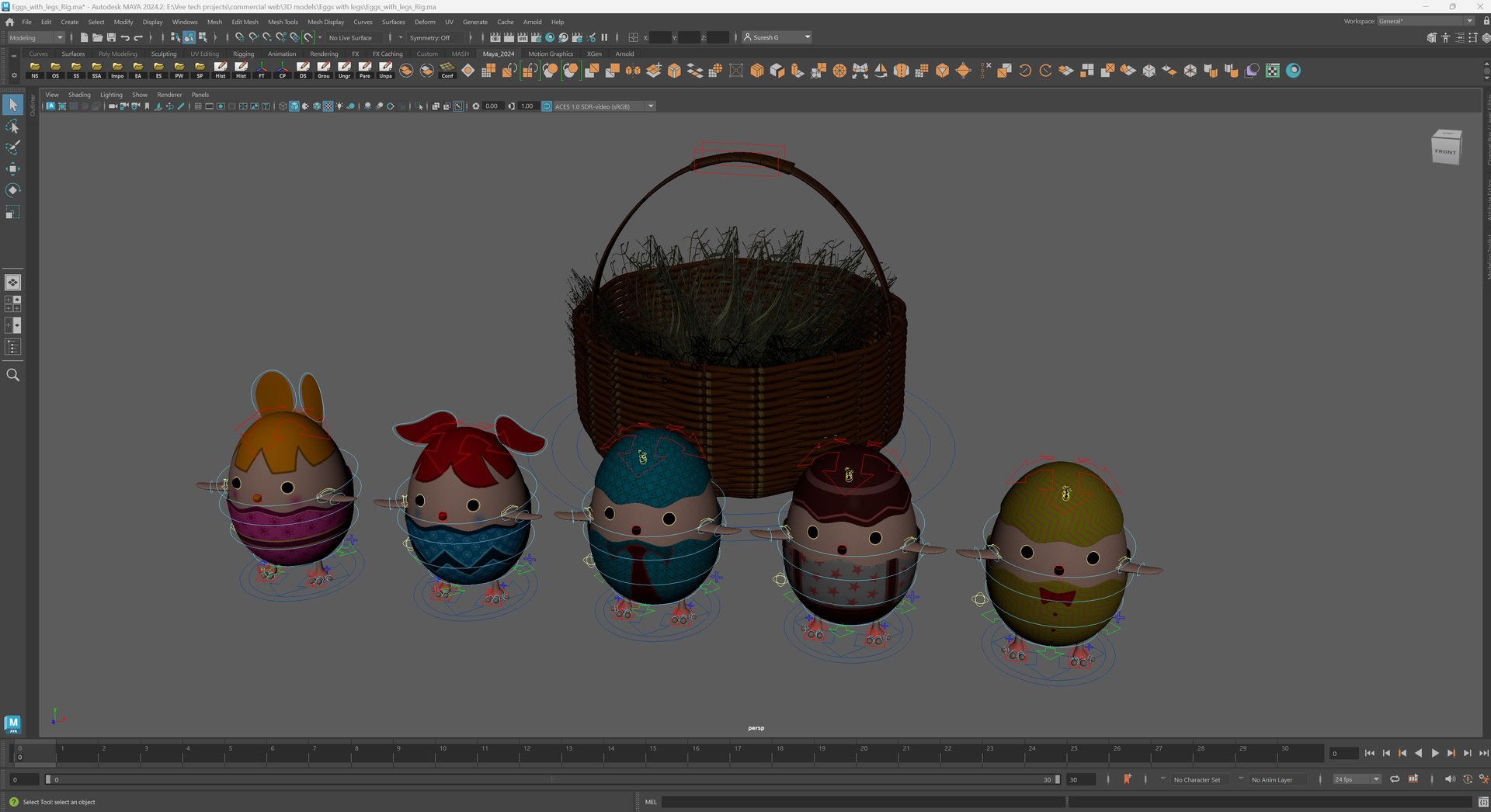 Eggs With Legs - Rigged MAYA 3D - TurboSquid 2392389