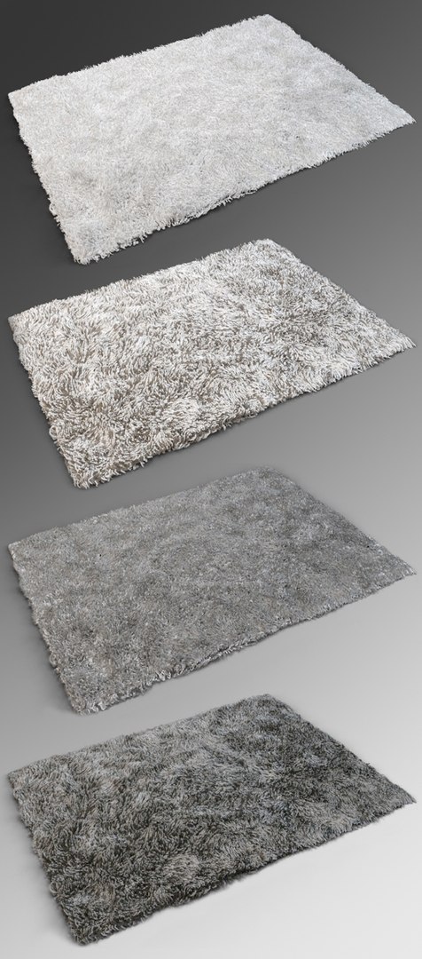 3d Model Rug Hair Fur