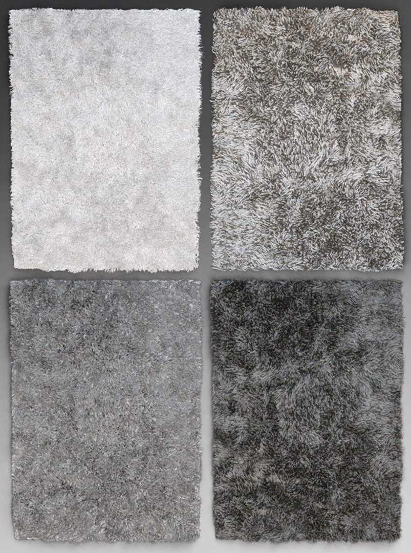 3d Model Rug Hair Fur