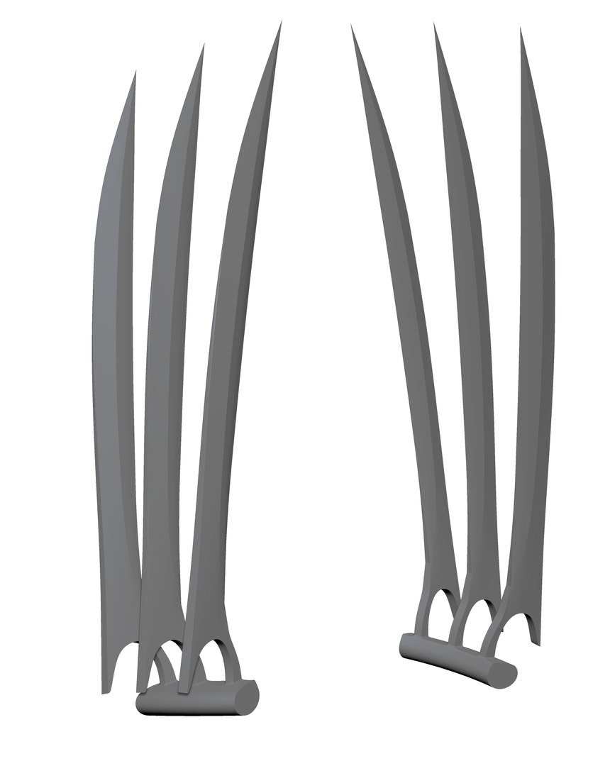 Wolverine claws model - TurboSquid 1329734