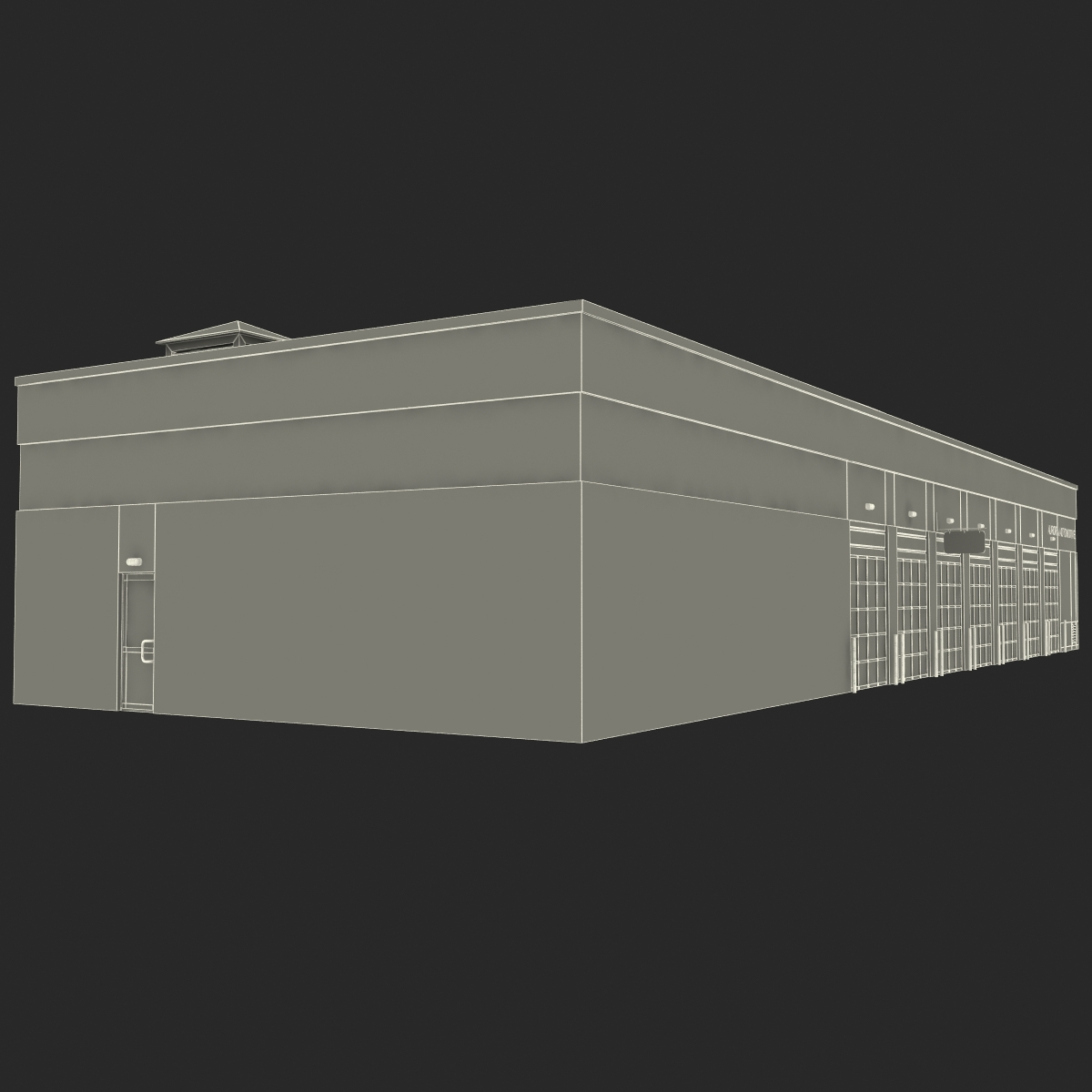 3dsmax car service building v2