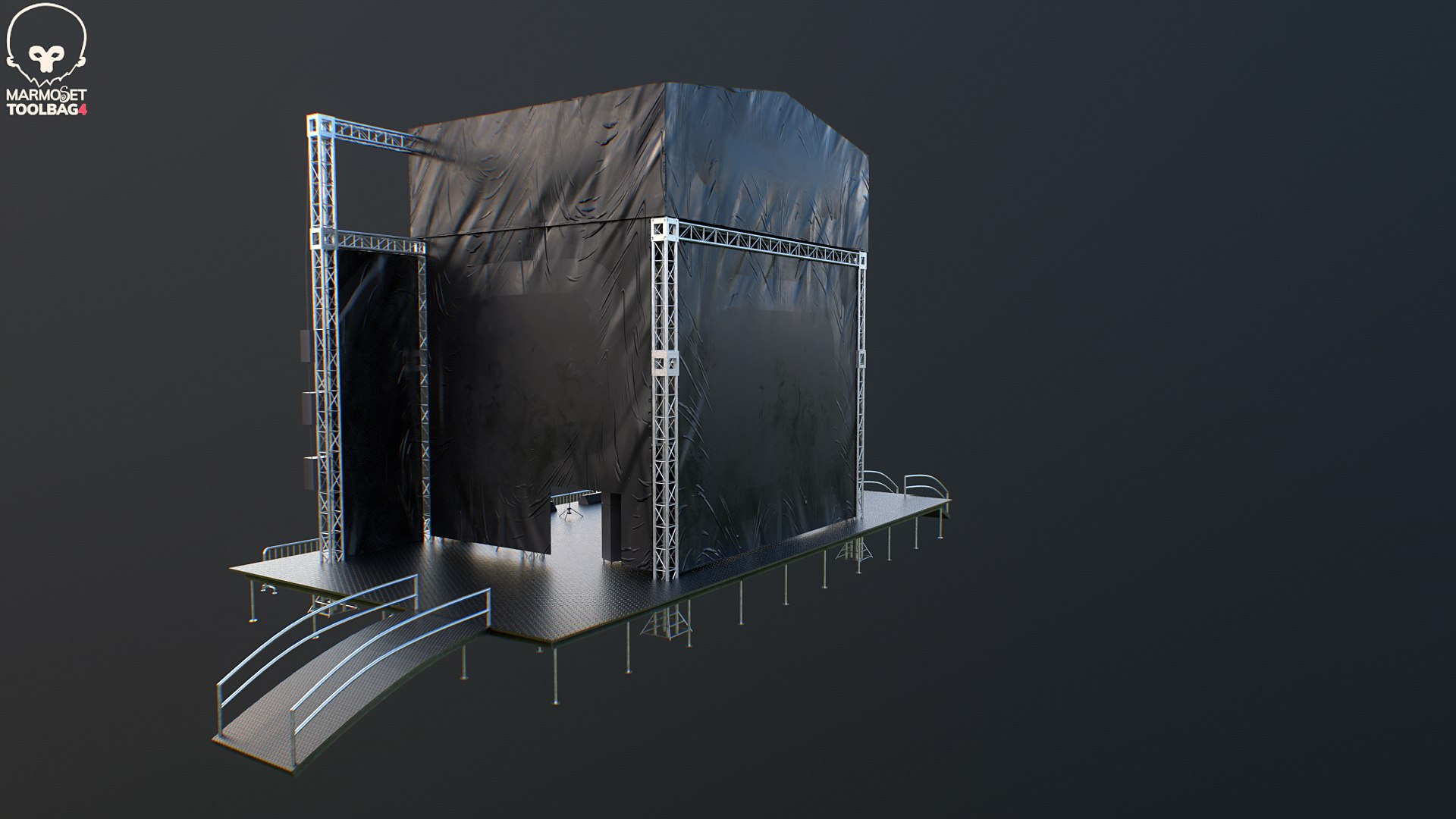 Outdoor Concert Stage 3D Model - TurboSquid 2169855