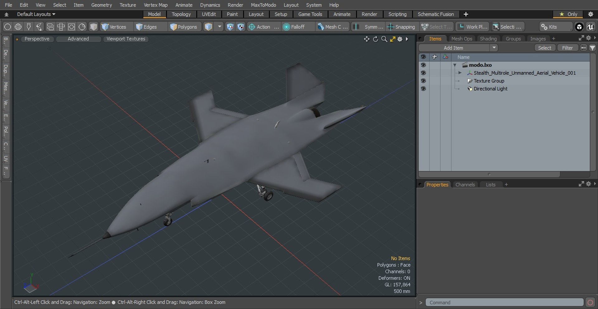 Stealth Multirole Unmanned Aerial Vehicle 3D model - TurboSquid 1956051