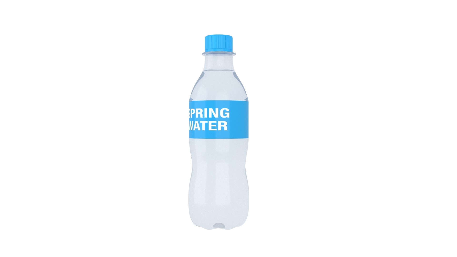 Spring Water Plastic Drink Bottle 3D - TurboSquid 1863504