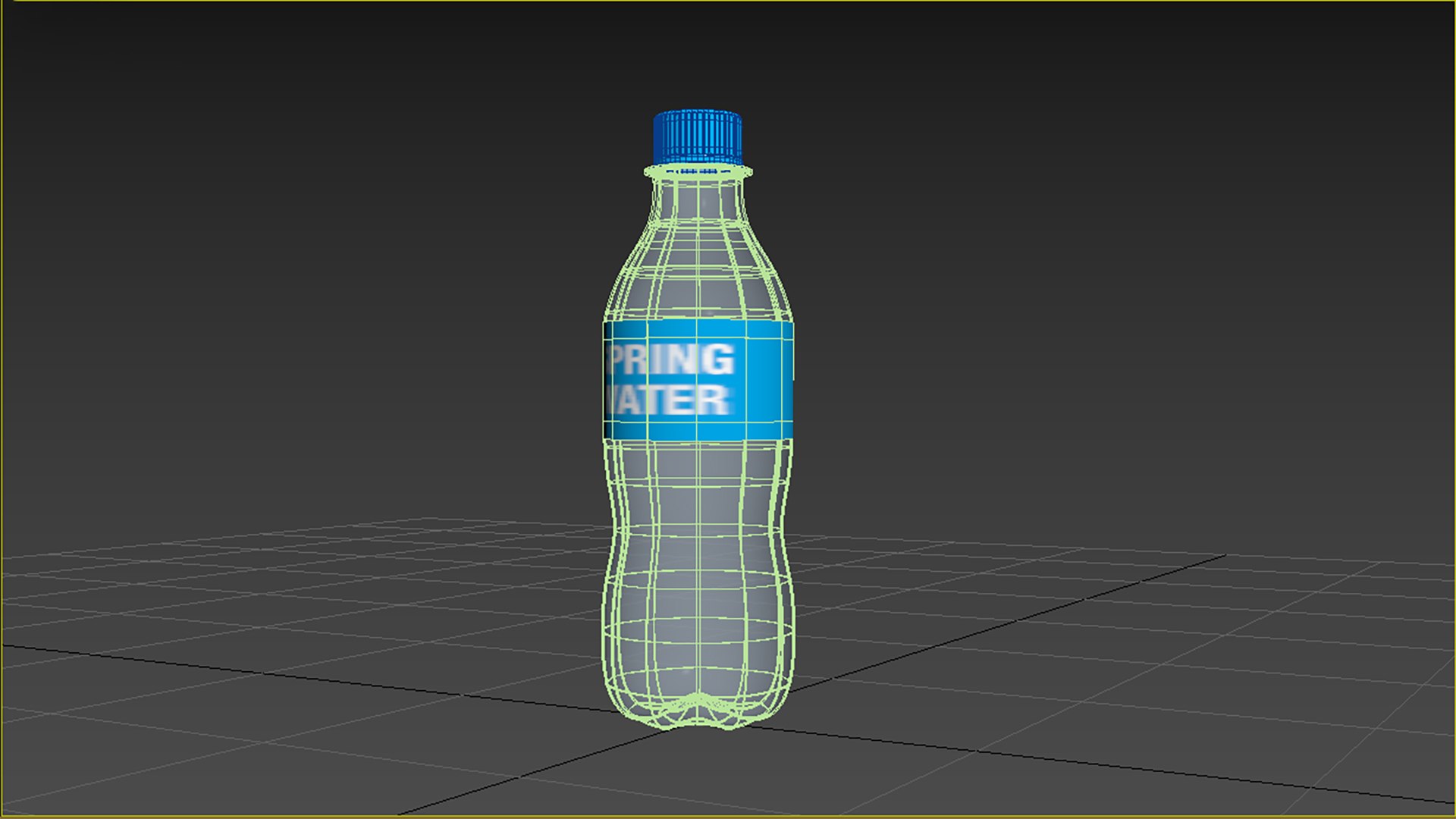 Spring Water Plastic Drink Bottle 3D - TurboSquid 1863504