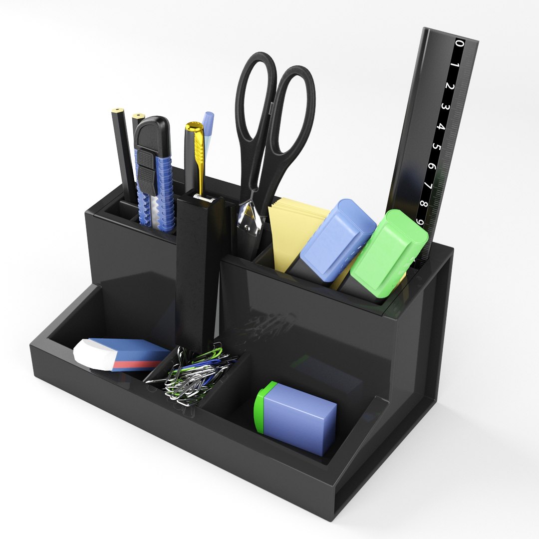 3D Stationery Set D - TurboSquid 1238083