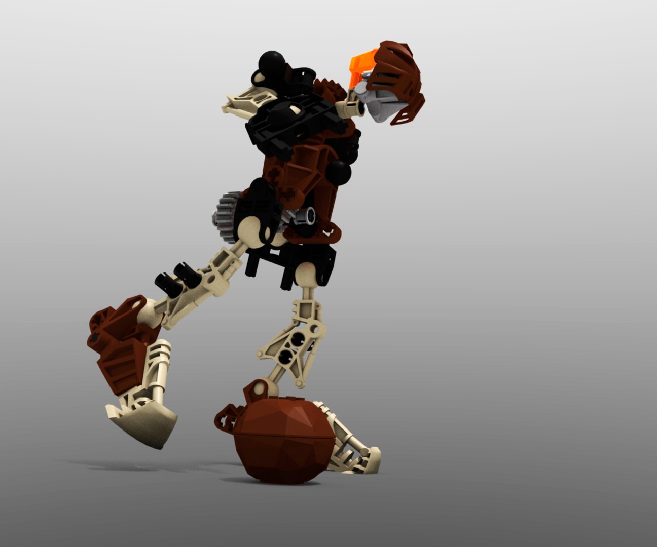 3d Model Of Lego Bionicle Pohatu