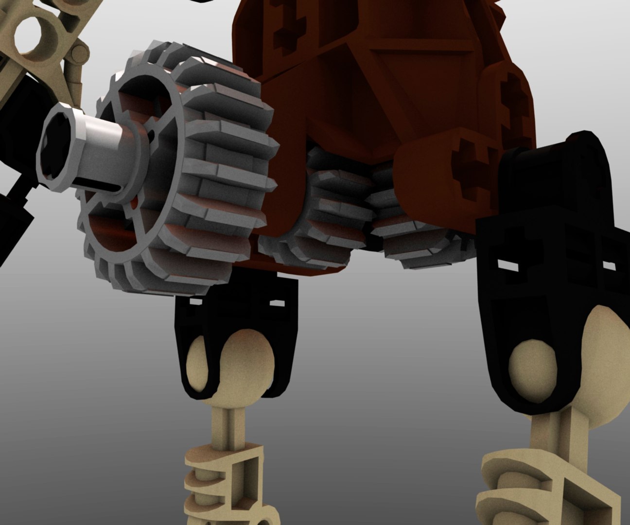 3d Model Of Lego Bionicle Pohatu