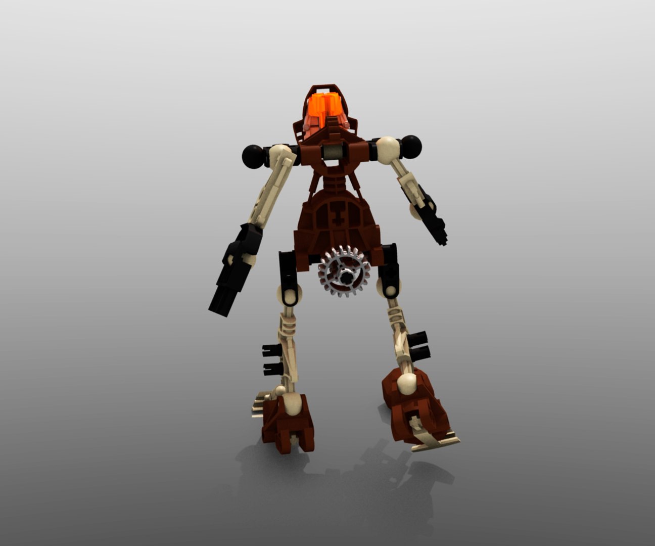 3d Model Of Lego Bionicle Pohatu