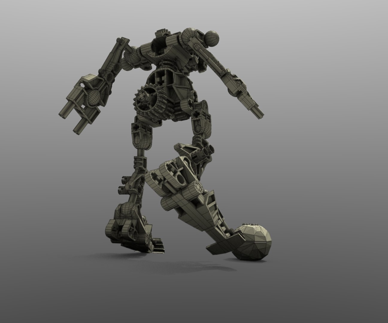 3d model of lego bionicle pohatu
