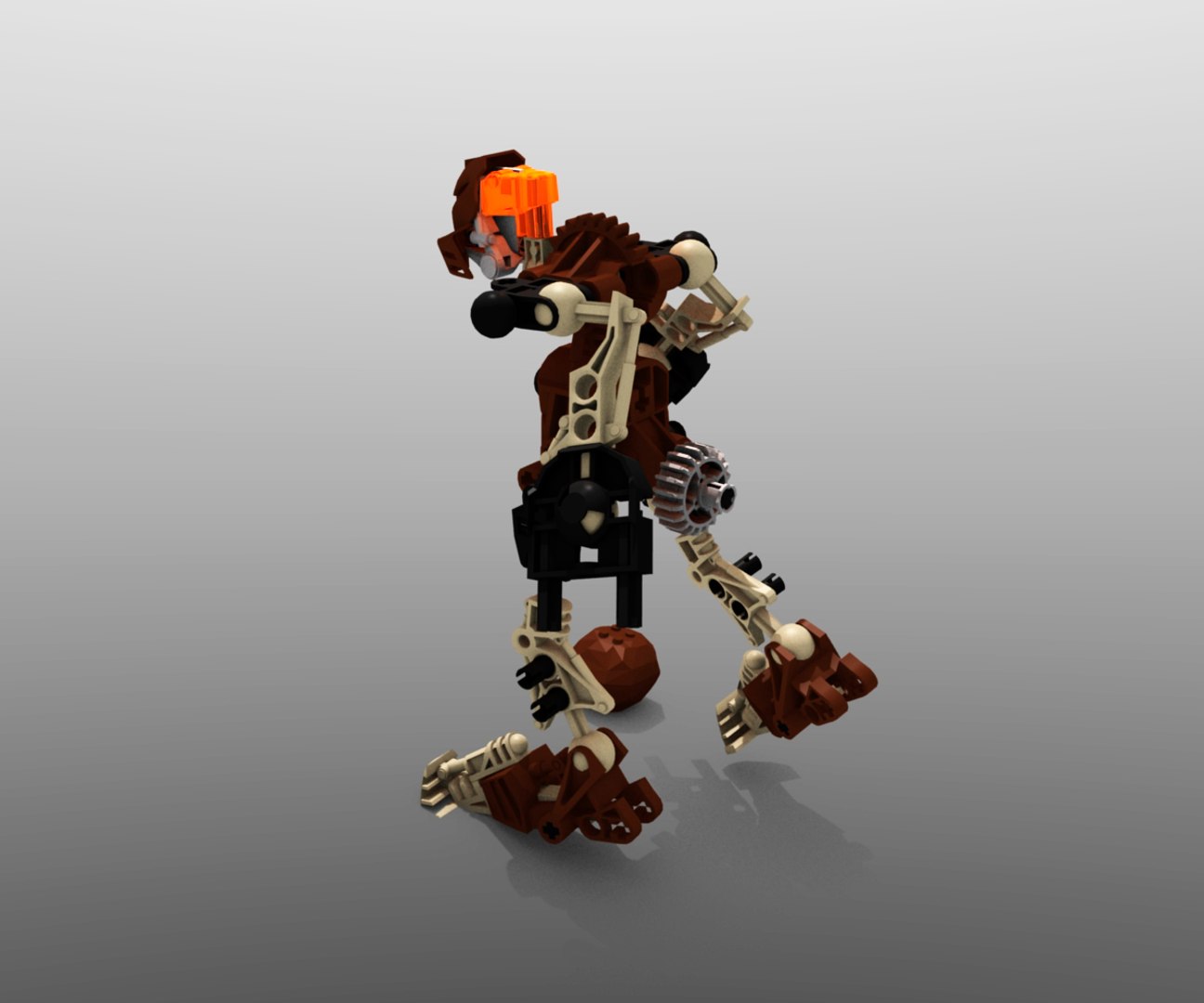 3d Model Of Lego Bionicle Pohatu