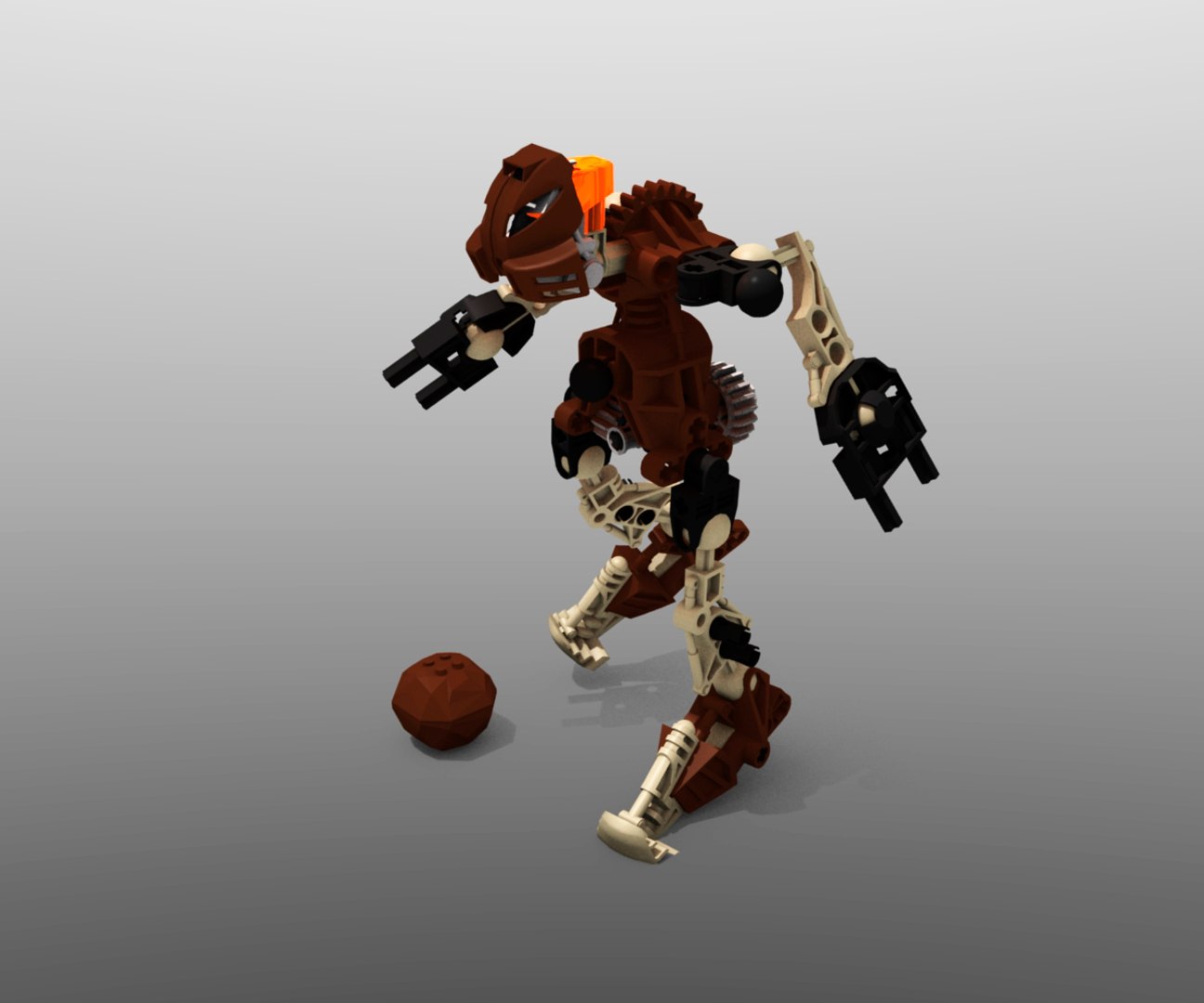 3d Model Of Lego Bionicle Pohatu