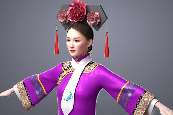 3D Princess of Qing Dynasty - TurboSquid 1743422