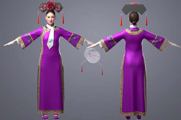 3D Princess of Qing Dynasty - TurboSquid 1743422