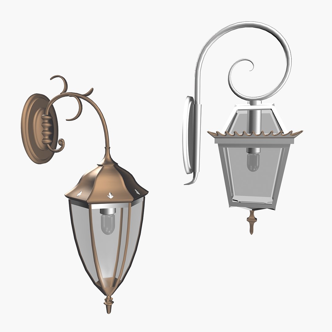 Outdoor lights 2 lamp 3D model - TurboSquid 1220687
