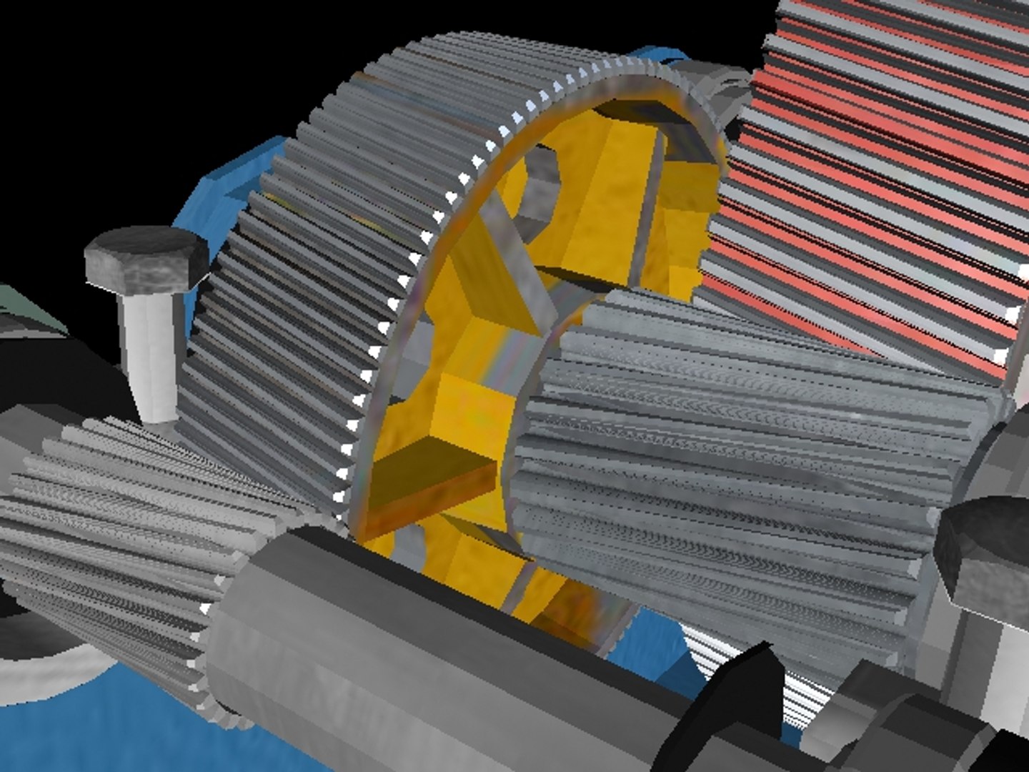 3d Model Parallel-shaft Reduction Gear