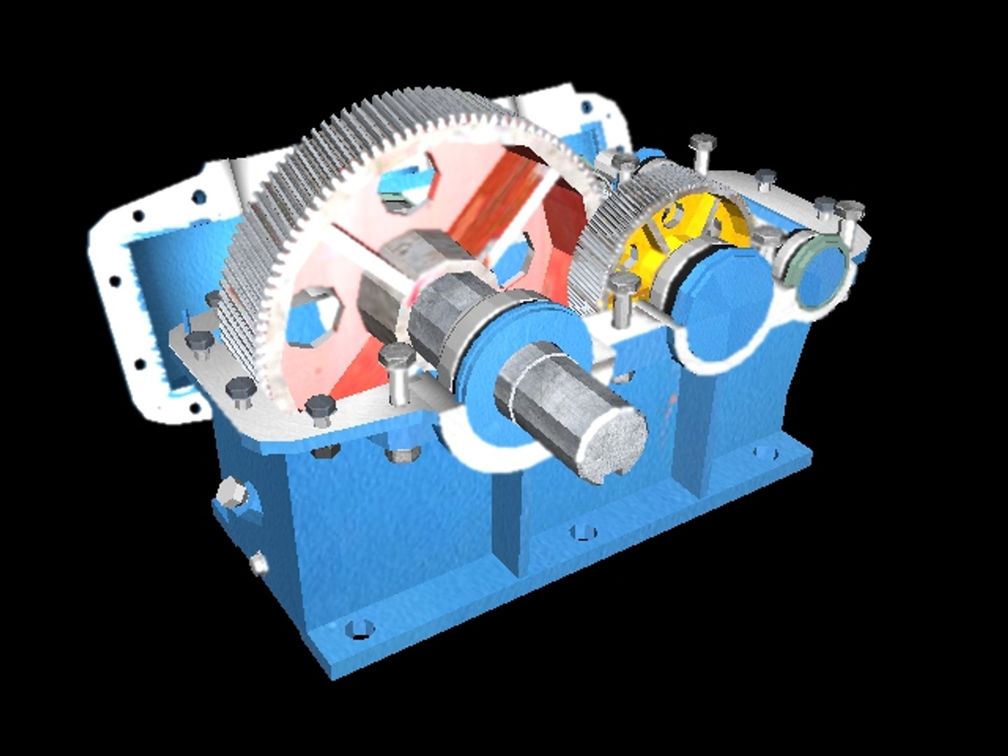 3d Model Parallel-shaft Reduction Gear