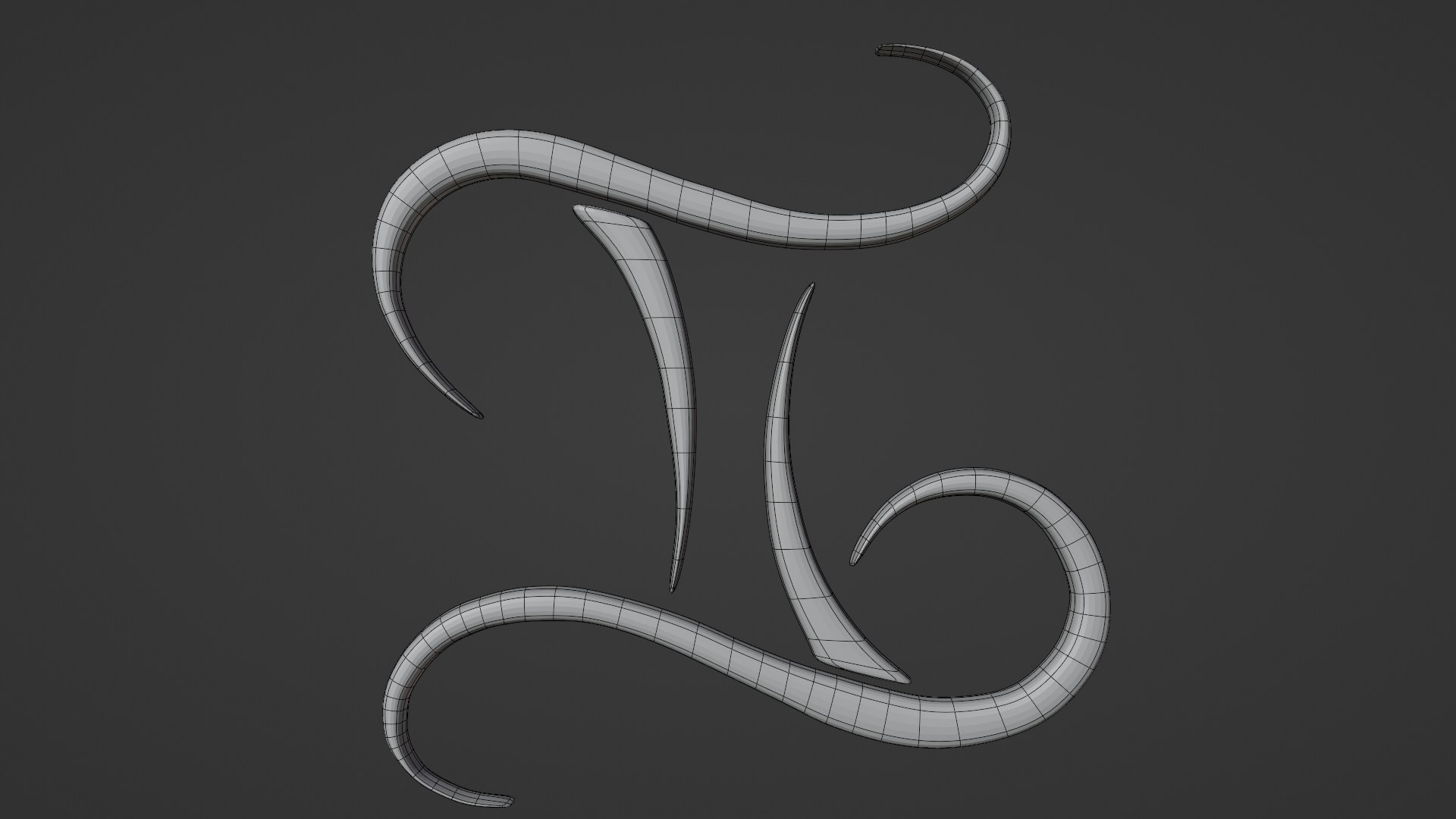 3D Gemini Zodiac Sign Crystal - TurboSquid 2047277