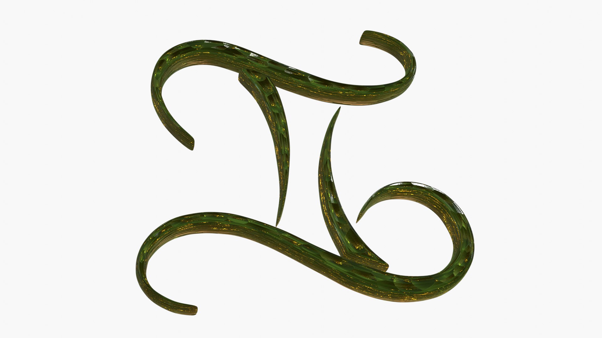 3D Gemini Zodiac Sign Crystal - TurboSquid 2047277