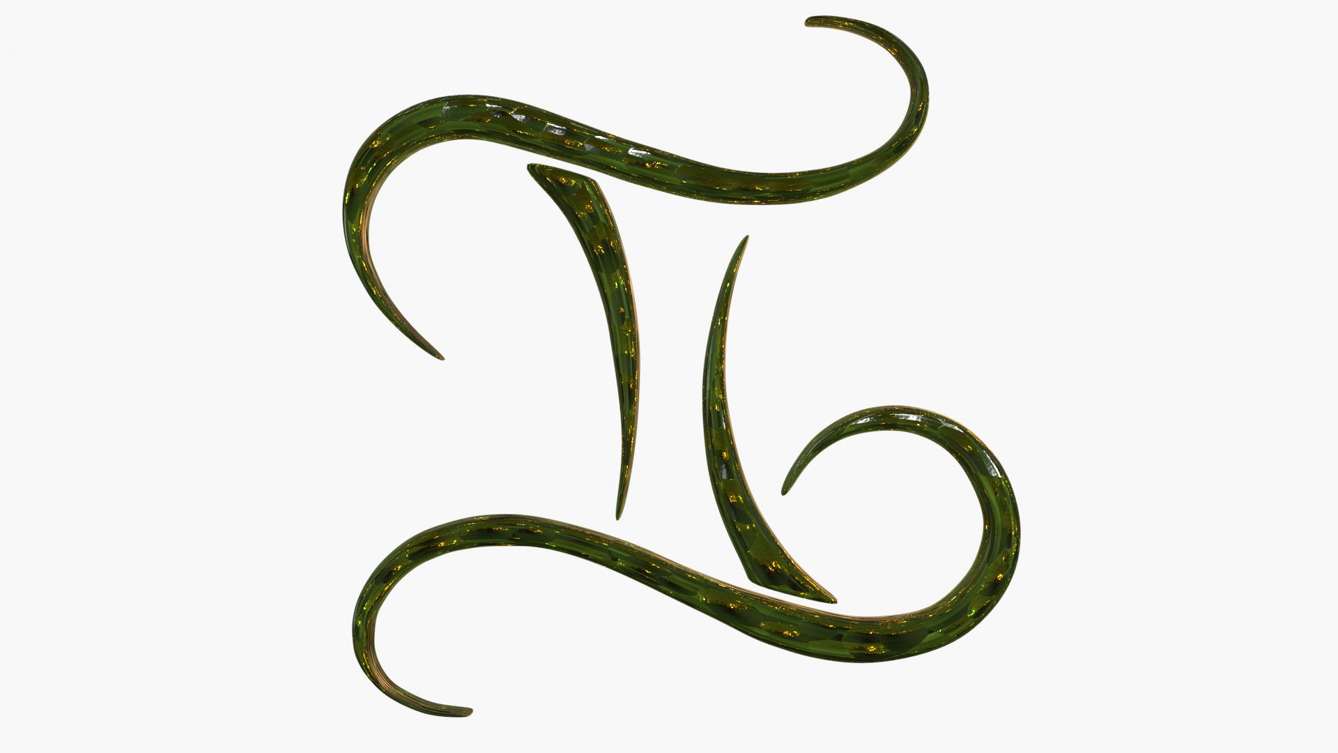 3D Gemini Zodiac Sign Crystal - TurboSquid 2047277