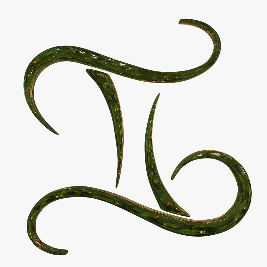 3D Gemini Zodiac Sign Crystal - TurboSquid 2047277