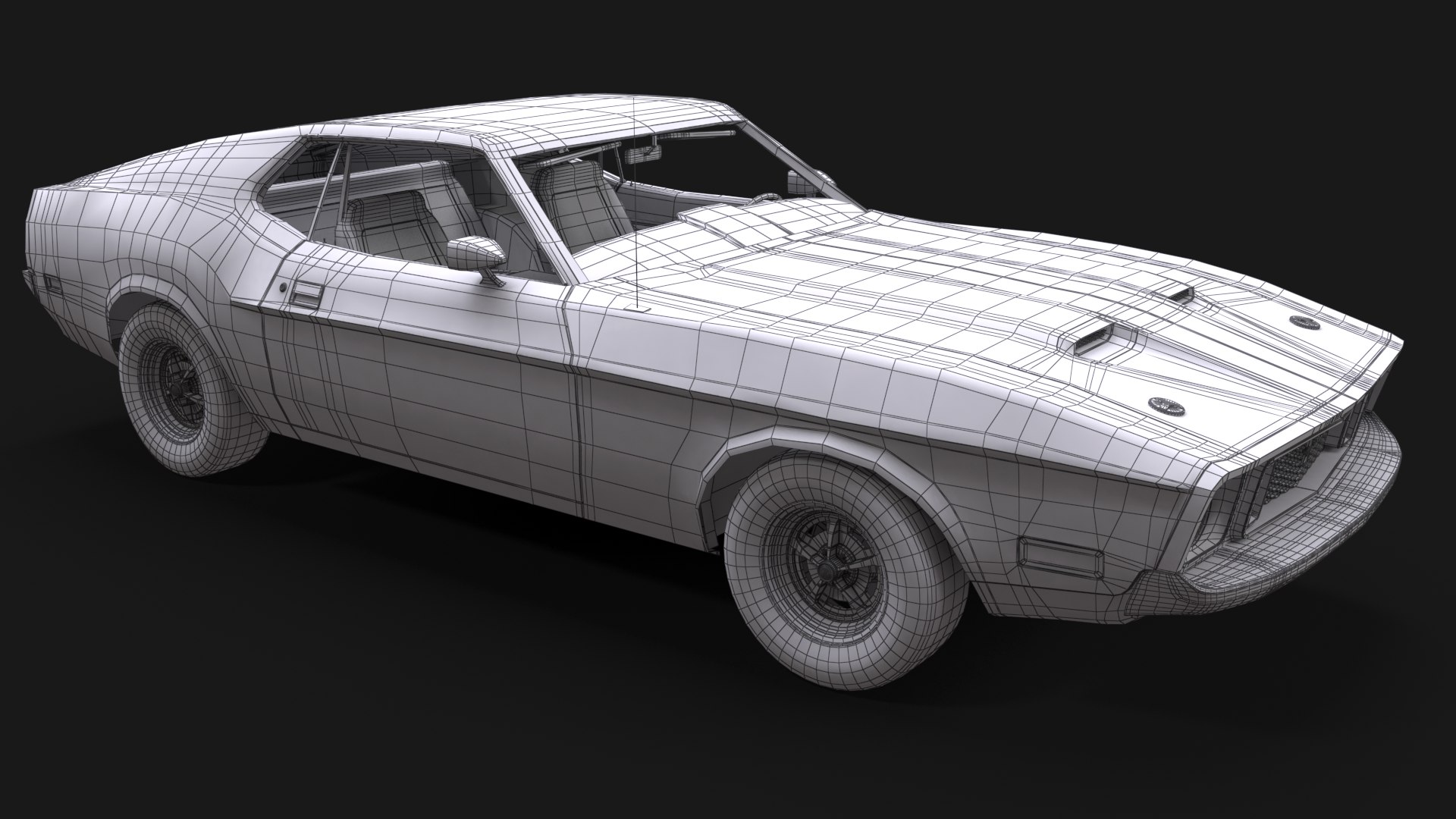 Mustang Mach 1 3D Model - TurboSquid 1691275