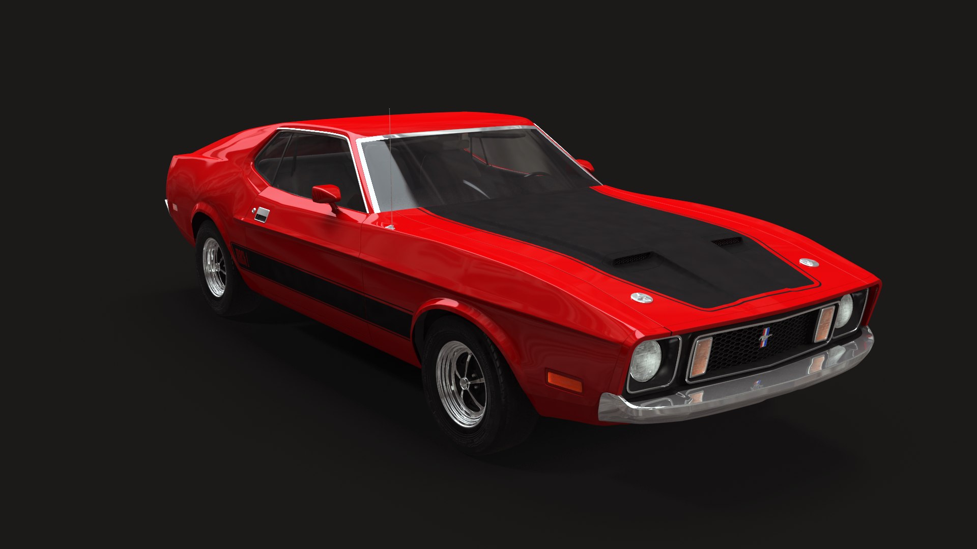 Mustang Mach 1 3D Model - TurboSquid 1691275