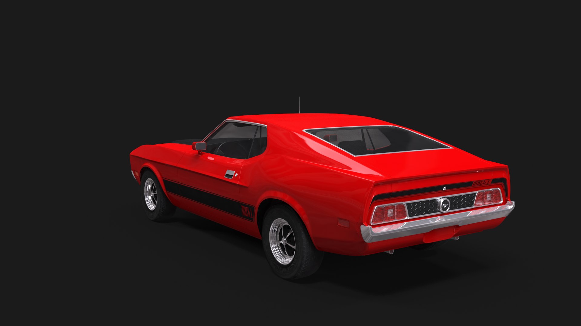Mustang Mach 1 3D Model - TurboSquid 1691275