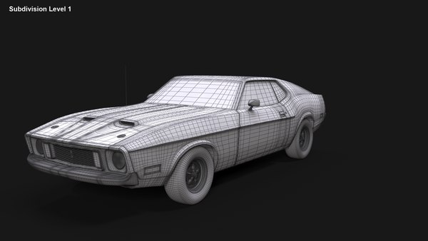Mustang mach 1 3D model - TurboSquid 1691275