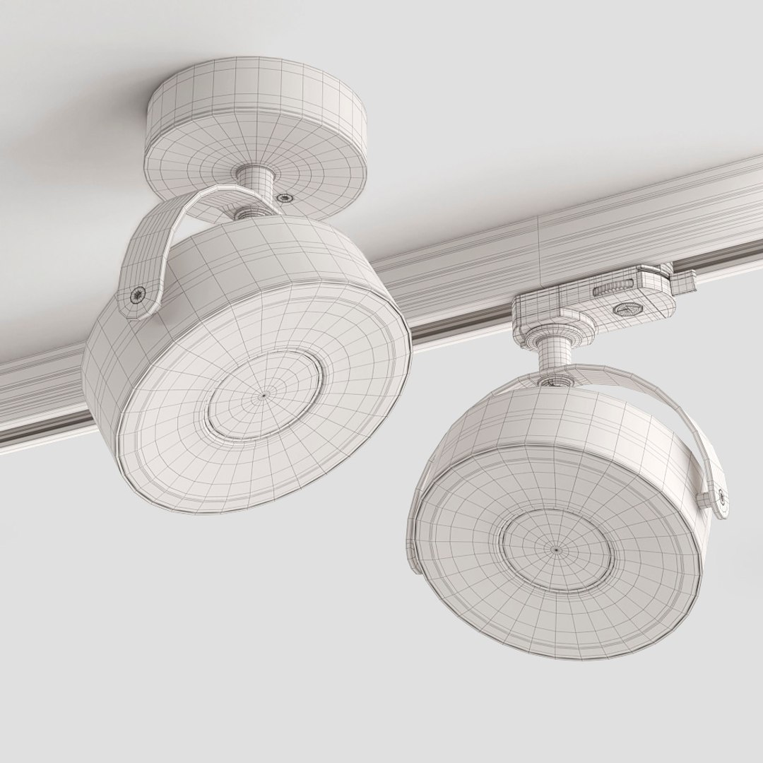 Light Spotlight Track 3D Model - TurboSquid 1677825