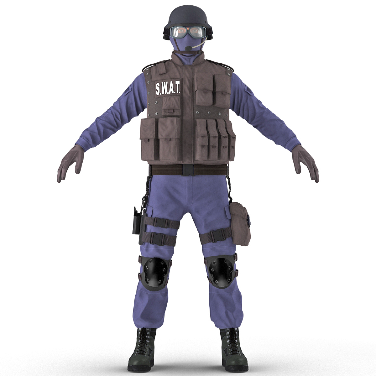 Swat policemans rigged 3 3D model - TurboSquid 1514767
