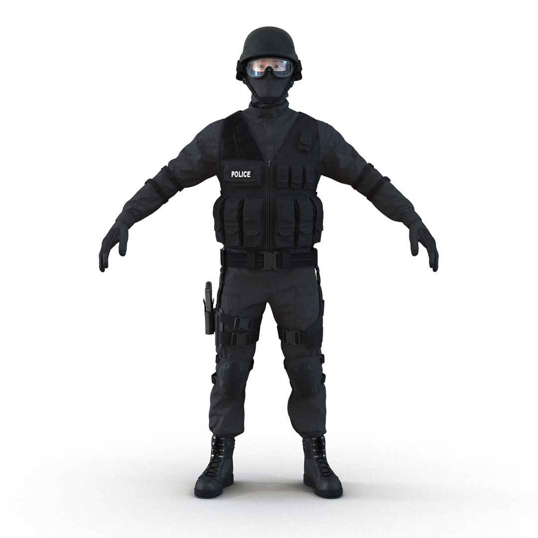 Swat policemans rigged 3 3D model - TurboSquid 1514767
