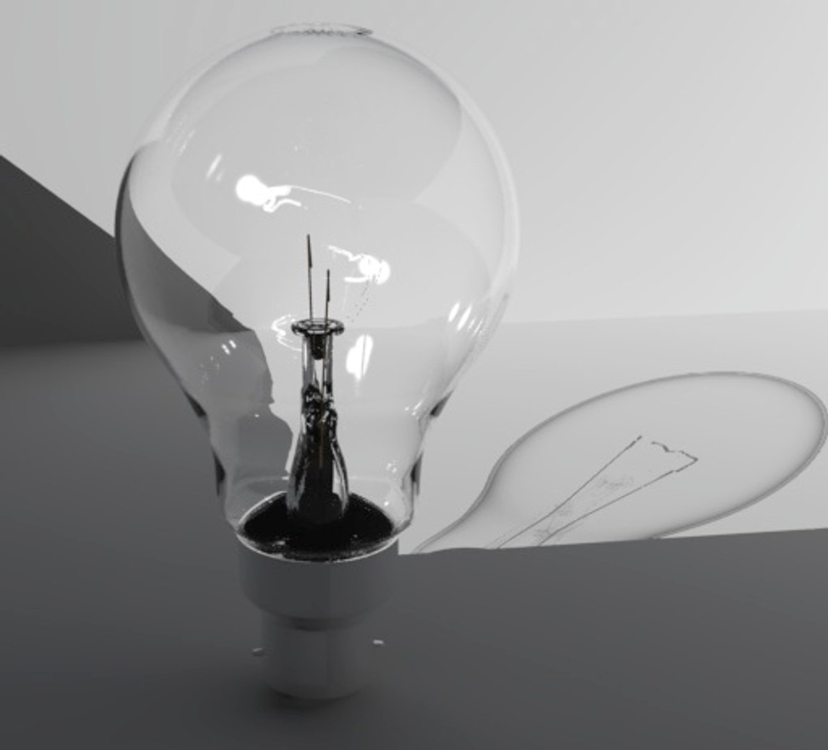 3d model light bulb