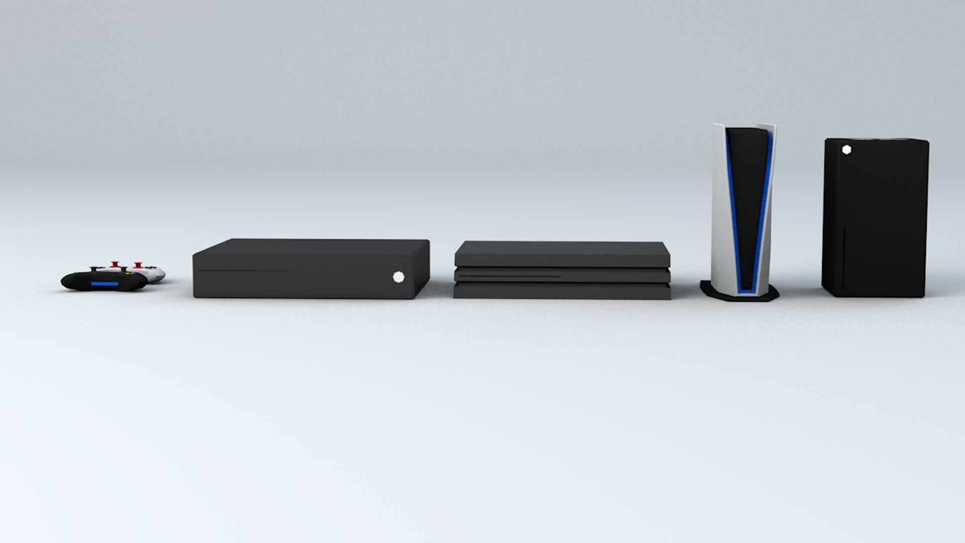 Video Game Consoles Lowpoly model - TurboSquid 1816738